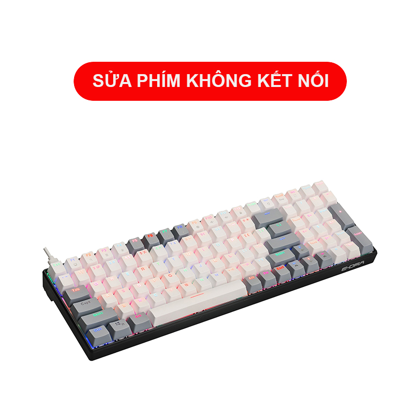 Sửa lỗi bàn phím không kết nối Bàn phím cơ Edra EK396 RGB đen Red sw ...